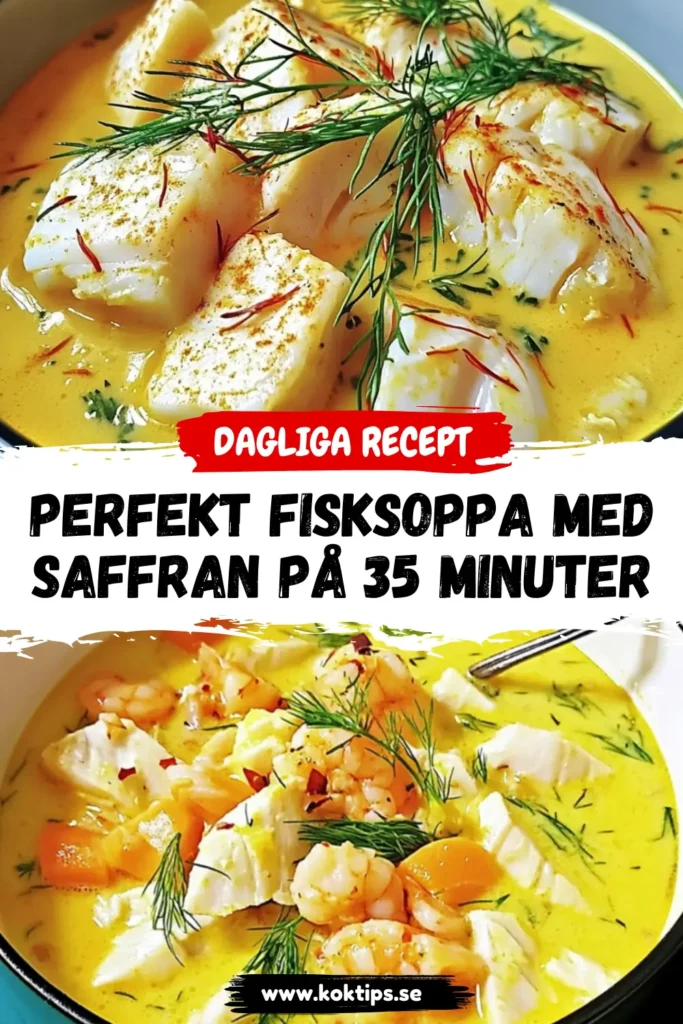 Perfekt Fisksoppa med saffran på 35 minuter - koktips